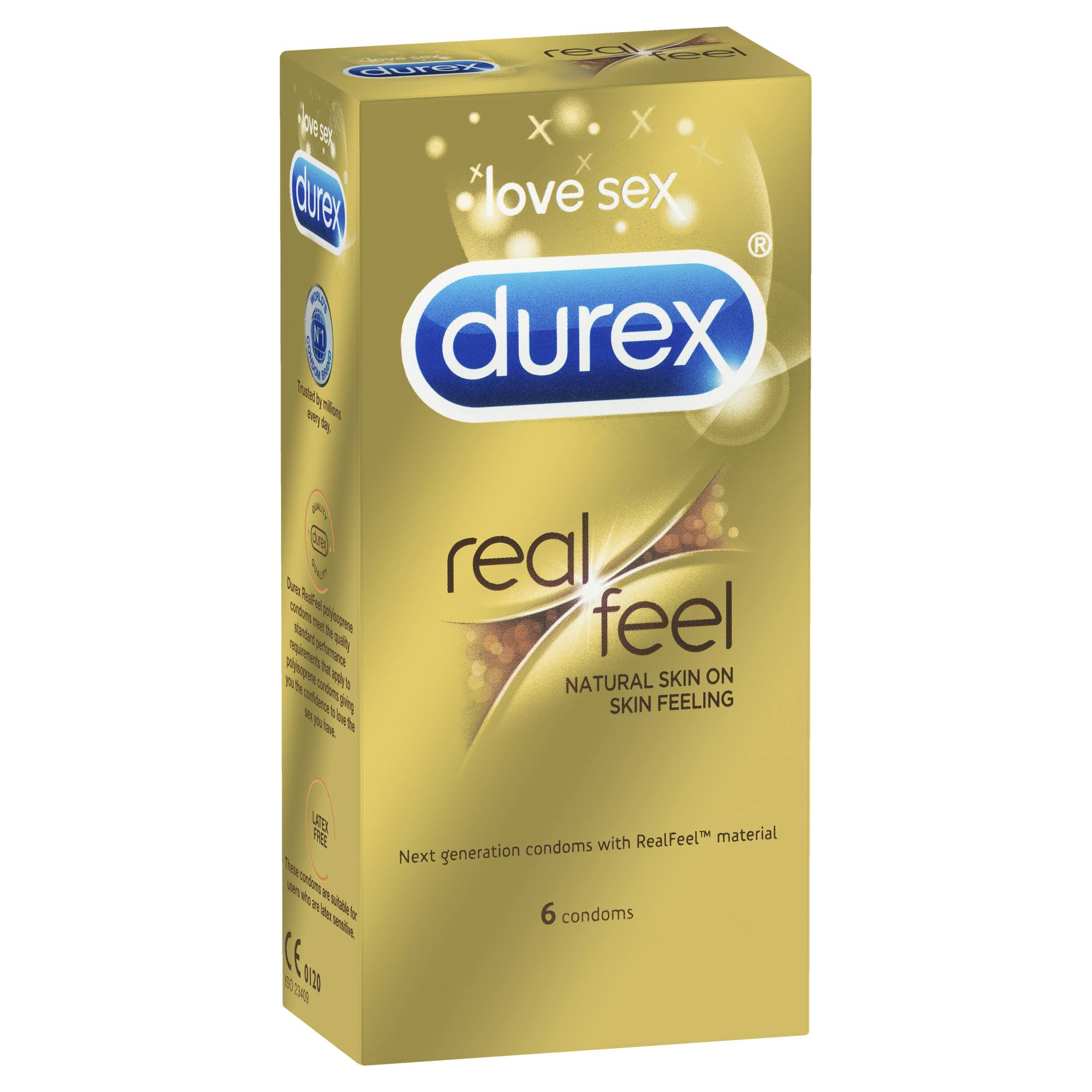 Durex Real Feel Condoms Natural Skin Feeling 6 Pack Buy Now