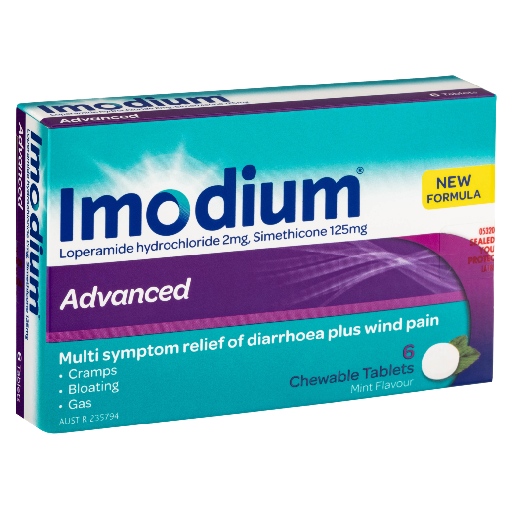 Imodium Advanced 6 Chewable Tablets