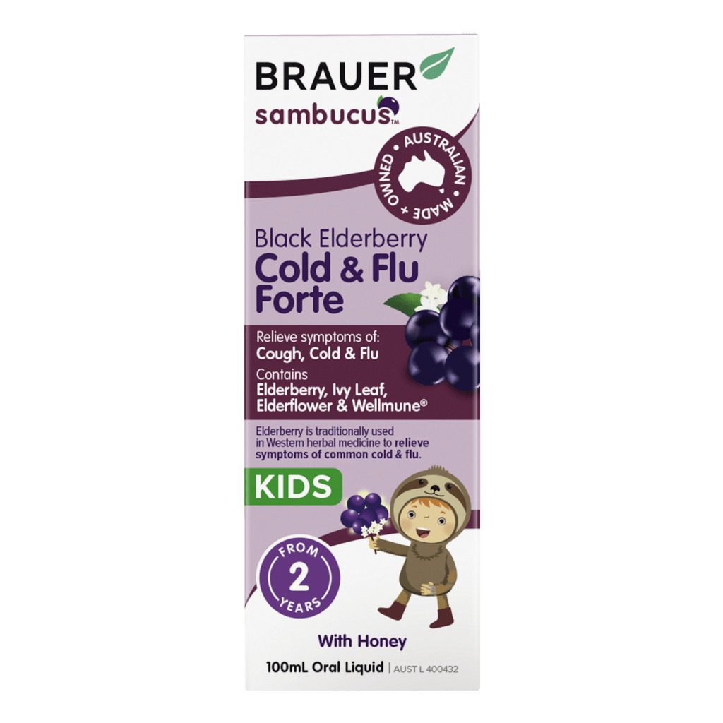 Buy Brauer Sambucus Cold & Flu Forte For Kids 100ml | Children's Cold ...
