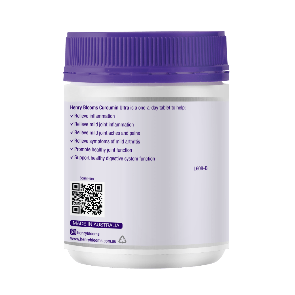 Buy Henry Blooms Curcumin Ultra 30 Tablets | Joint Health & Muscles ...