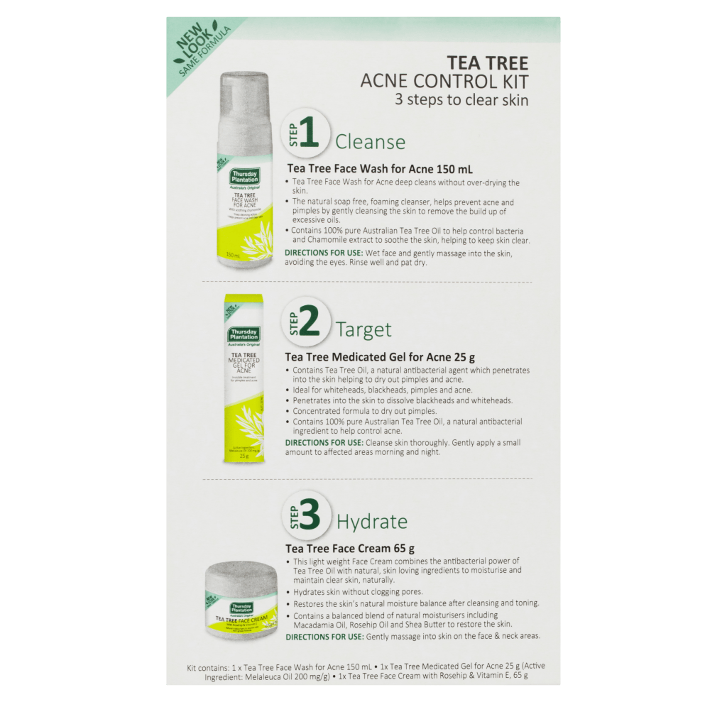 Buy Thursday Plantation Tea Tree Acne Control Kit | Facial Cleansers ...