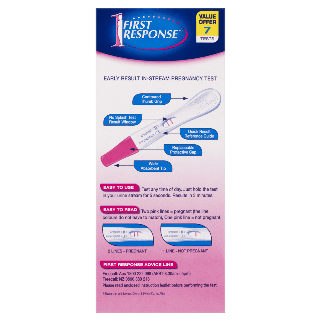 Buy First Response Instream Pregnancy Test 7 Pack | Pregnancy Tests ...