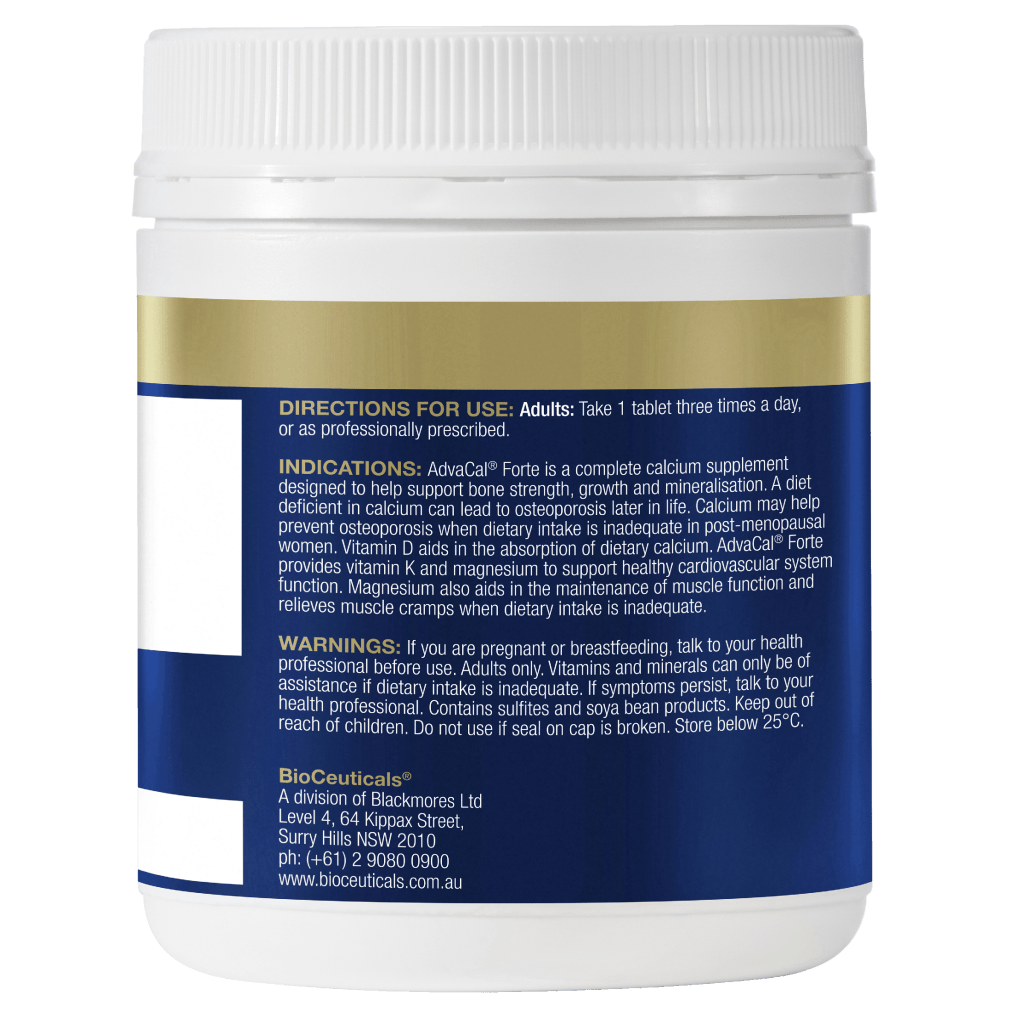 Buy BioCeuticals AdvaCal Forte 180 Film Coated Tablets | Bone Health ...