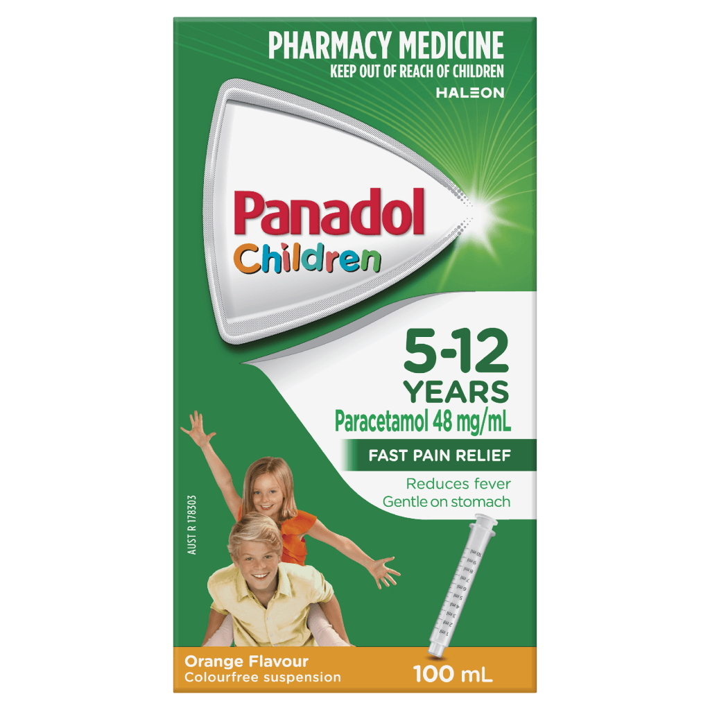 Buy Panadol Children 5-12 Years Orange Flavour Suspension 100ml | Pain ...