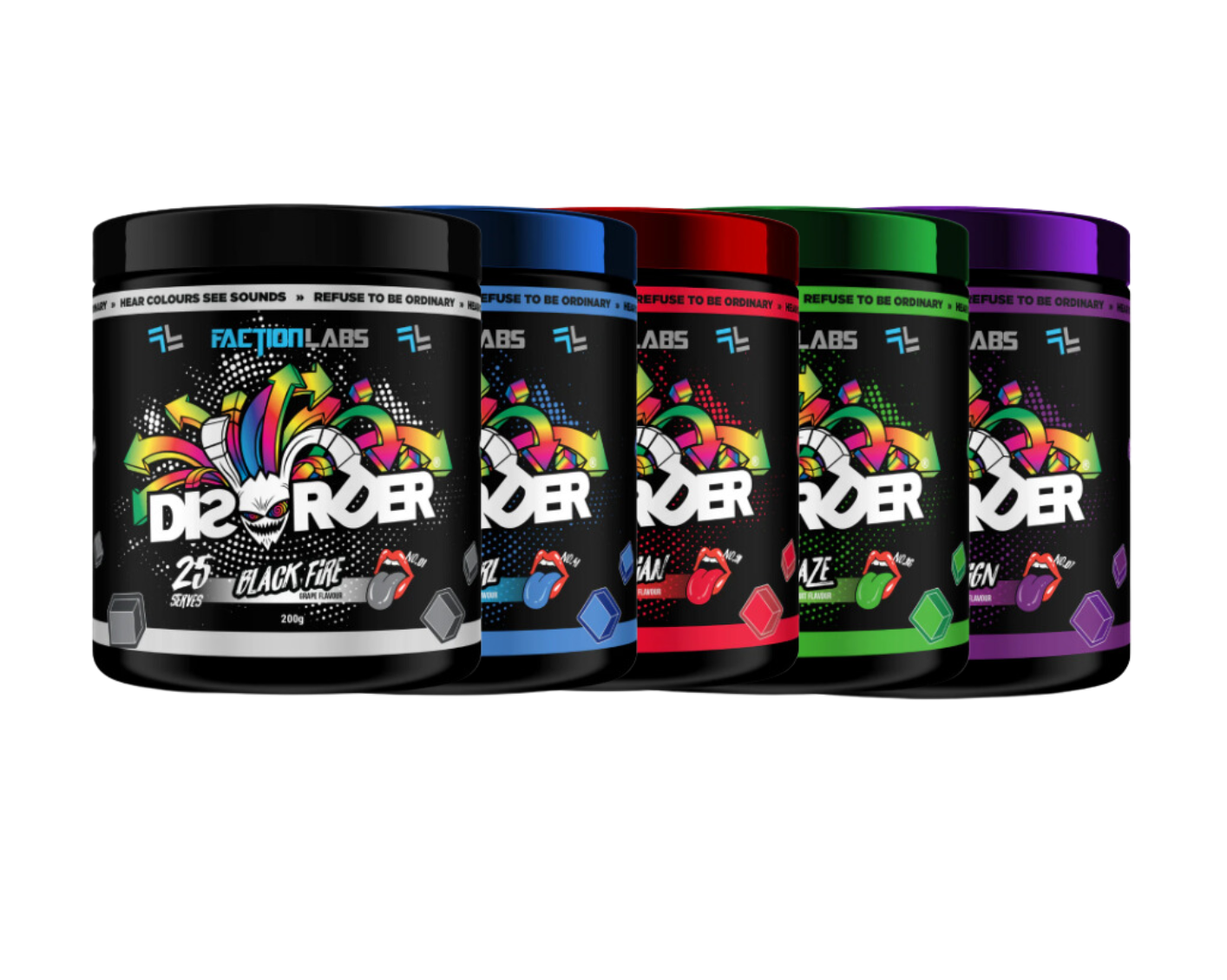 Buy Faction Labs Disorder Pre Workout 25 Serves (Choose Your Flavour ...
